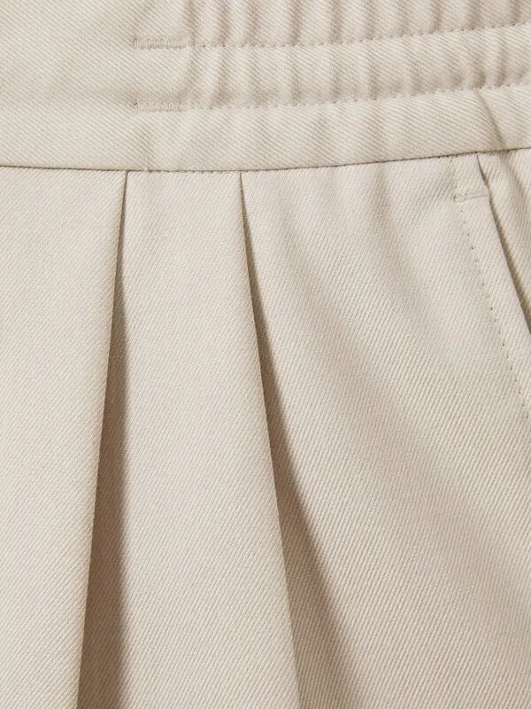 REISS Arden Relaxed Twill Drawstring Trousers