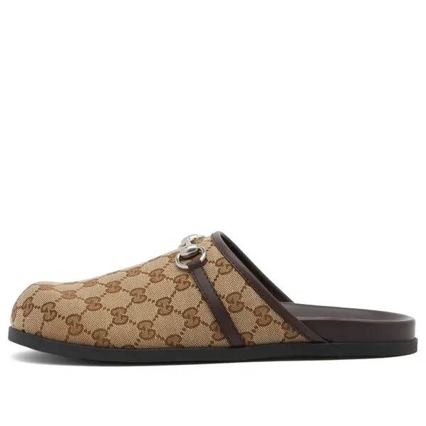 Gucci Rhain Gg Monogram Clog - Beige