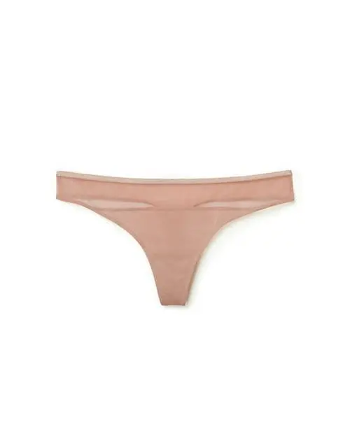 ADORE ME Fallon Thong Panties - Medium Beige