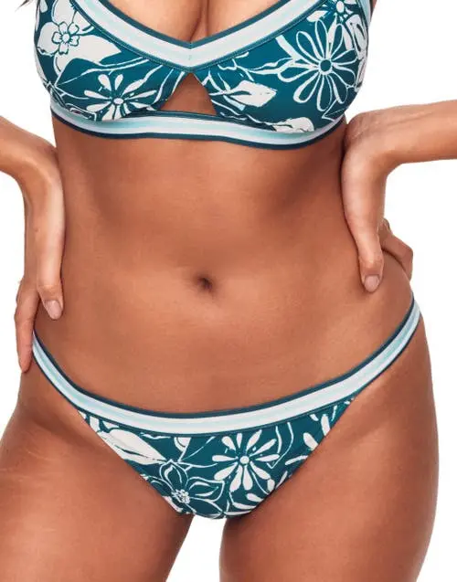 ADORE ME Gisele Bikini Bottom - Floral Blue