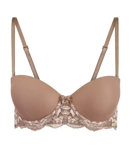 ADORE ME Lyza Push Up Balconette Bra - Medium Beige