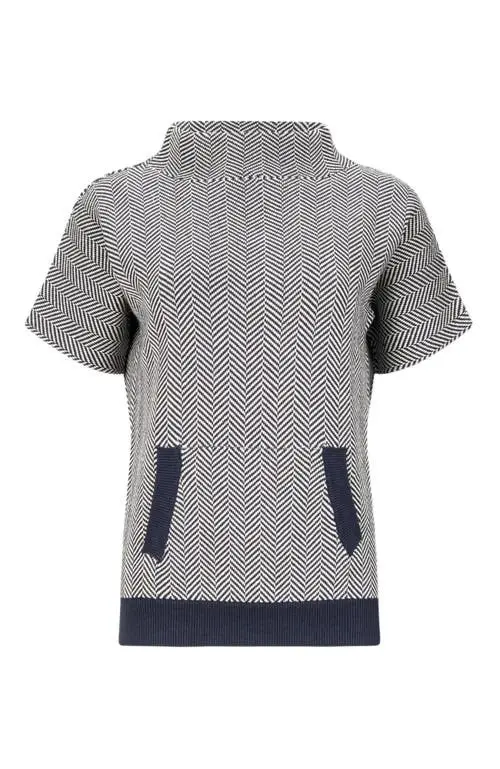 HOPE & HENRY Organic Cotton Mock Neck Sweater