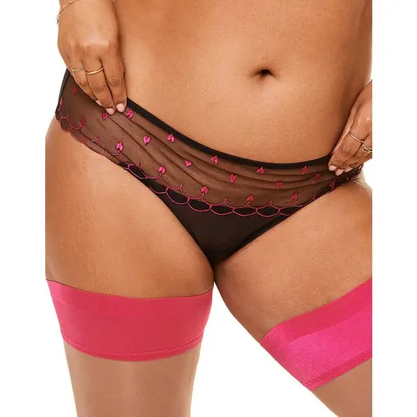 ADORE ME Bettie Hipster Panties - Black Hearts