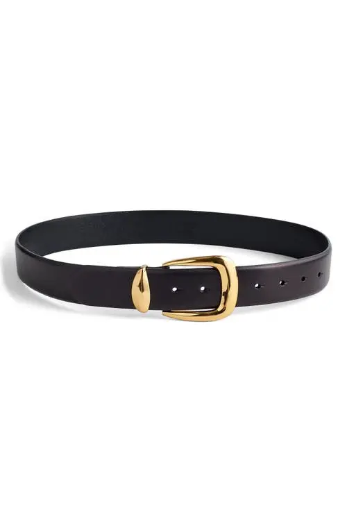 Madewell Chunky Leather Belt - True Black
