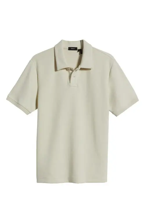 Theory Delroy Double Piqué Polo - Winter White