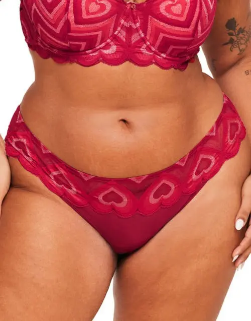 ADORE ME Amorina Cheeky Panties - Dark Red