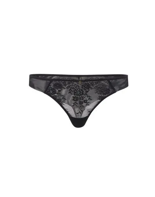 ADORE ME Bonnie Thong Panties - Black