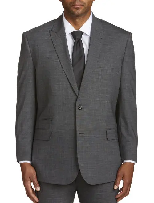 SYNRGY BY DXL Big & Tall Performance Stretch Suit Jacket - Grey