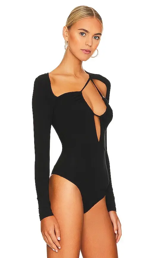 Superdown Aranza Ruched Bodysuit