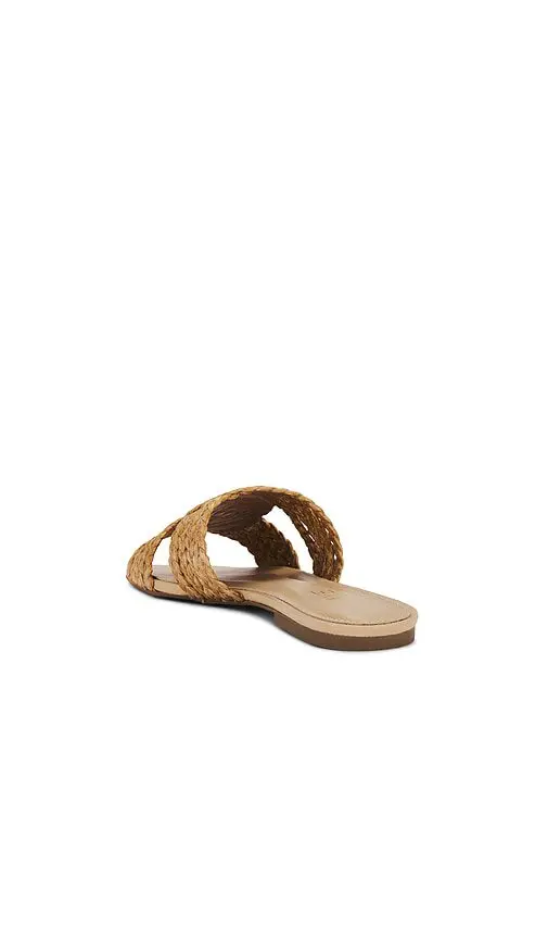 Raye Kallisto Raffia Slide Sandals