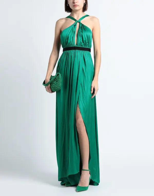 Buy Pinko Maxi Dress Viscose Polyester - Green At 30% Off | Editorialist