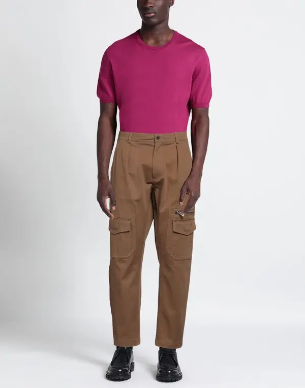LES HOMMES Cotton-blend Cargo Pants