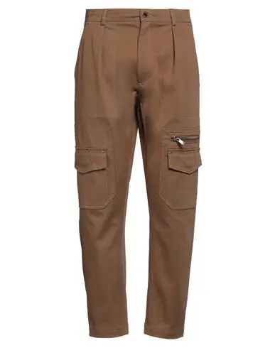 LES HOMMES Cotton-blend Cargo Pants - Camel
