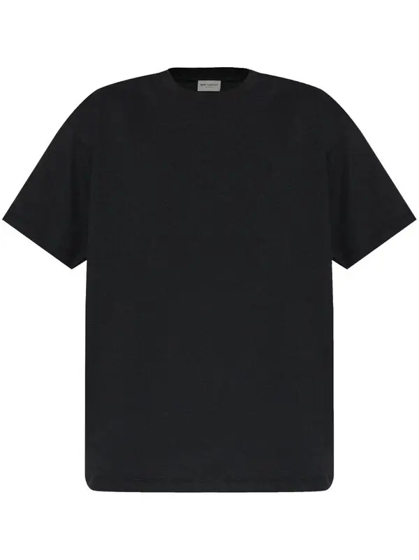 Saint Laurent Crew Neck T-shirt - Black