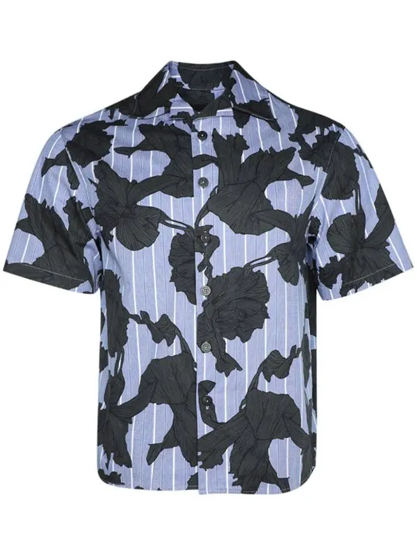 Neil Barrett Bold Flowers-print Shirt