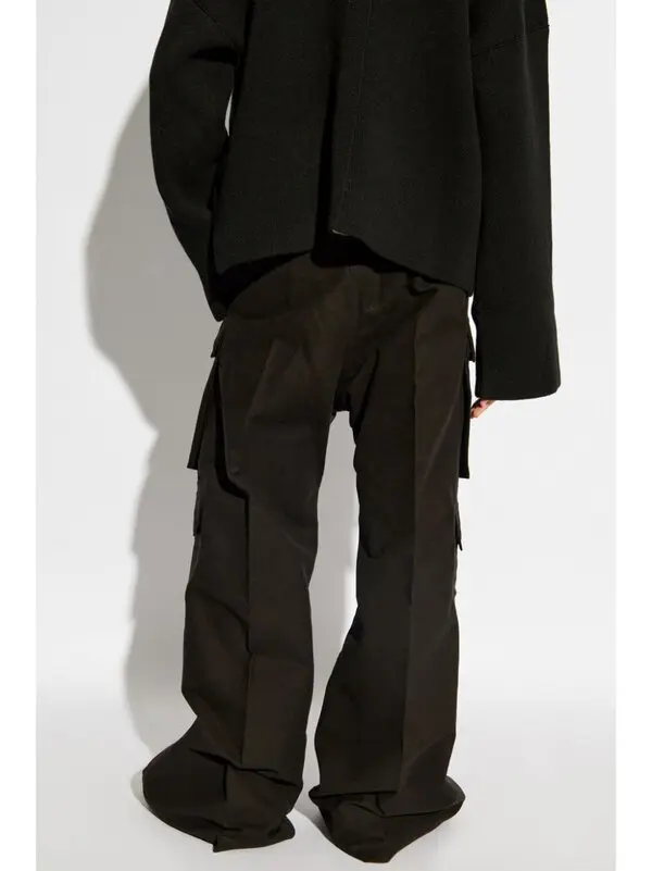 Rick Owens Oversized Wide-legged Trousers - Black