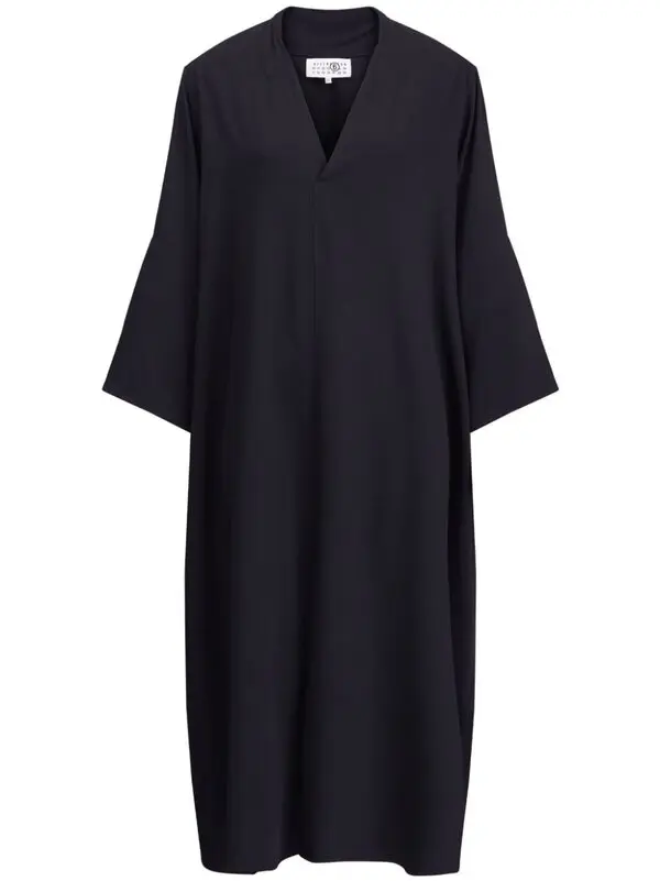MAISON MARGIELA Oversize V-neck Shift Dress