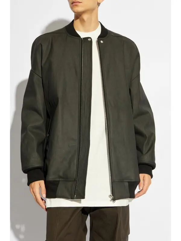 Rick Owens Elongated Bomber Jacket - Grey