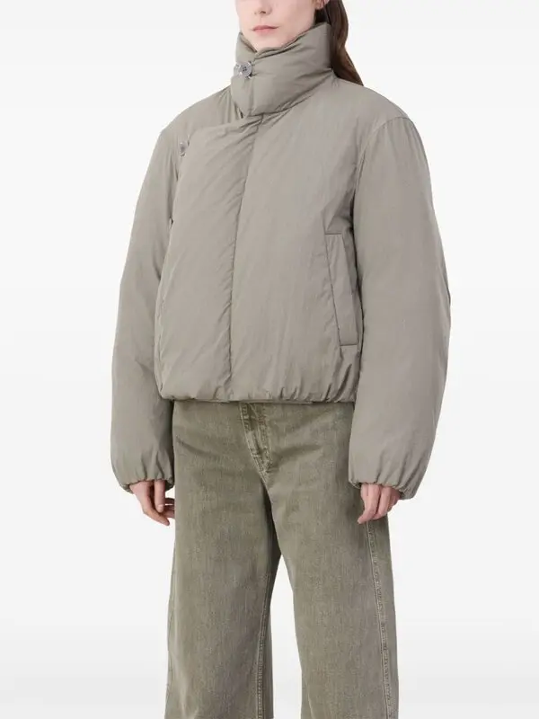 LEMAIRE Cropped Puffer Blouson Jacket - Green