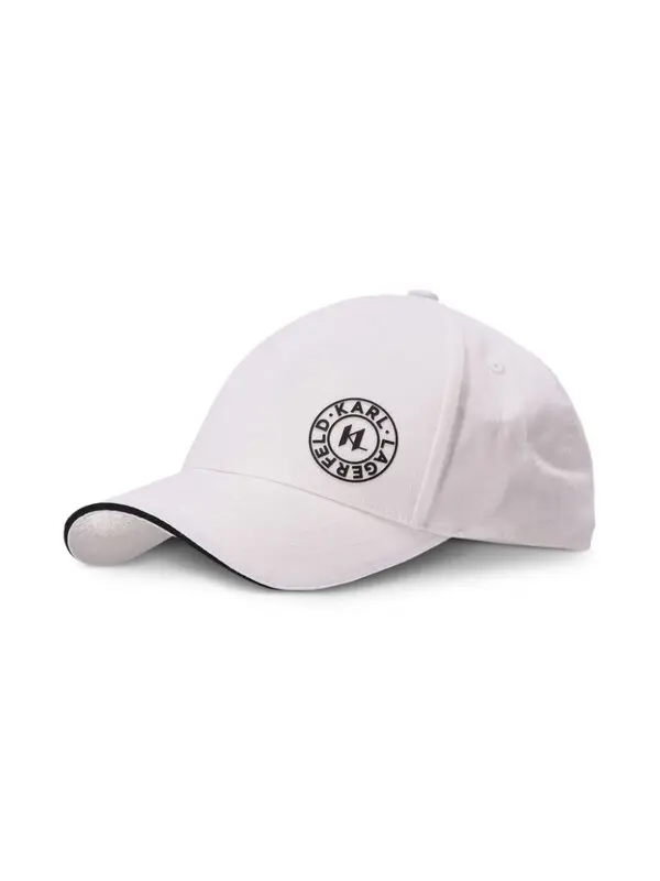 Karl Lagerfeld Logo Cap In White - 31% Off | Editorialist display picture 1