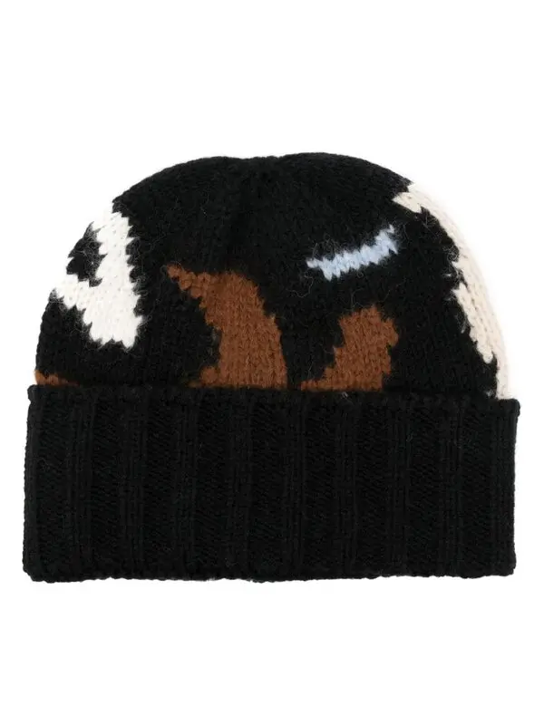 Ermanno Scervino Jacquard-pattern Beanie