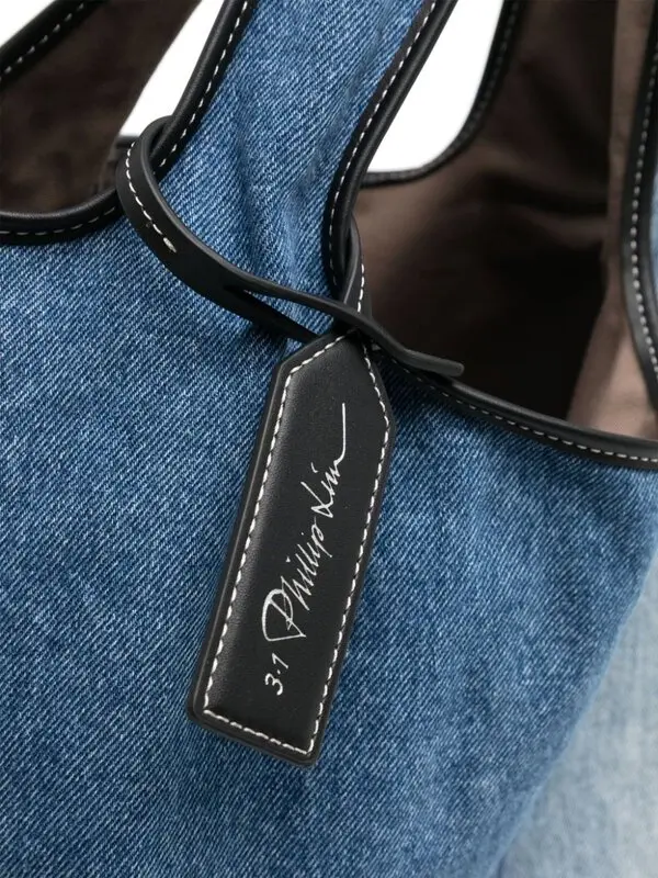 3.1 Phillip Lim Market Denim Tote Bag - Blue