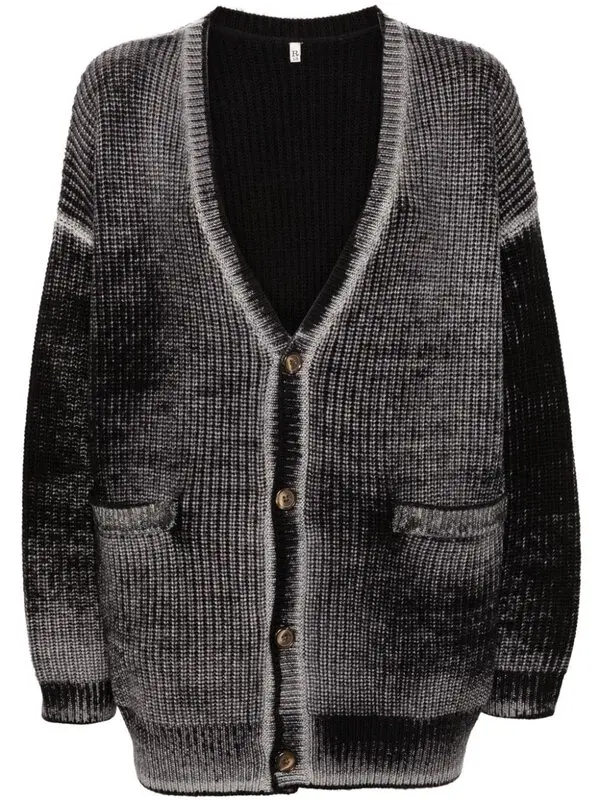 R13 Faded-effect Cardigan