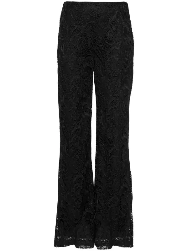 TWINSET Macramé Straight-leg Trousers