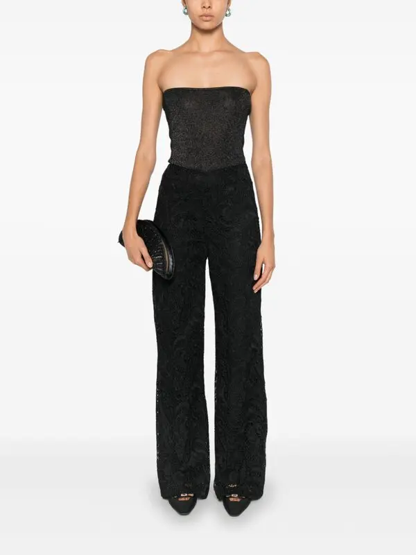 TWINSET Macramé Straight-leg Trousers