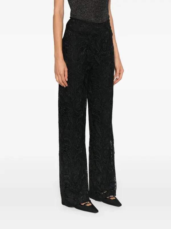 TWINSET Macramé Straight-leg Trousers