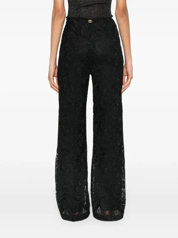 TWINSET Macramé Straight-leg Trousers