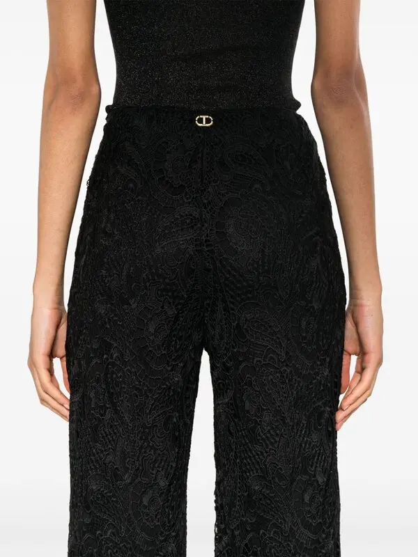 TWINSET Macramé Straight-leg Trousers