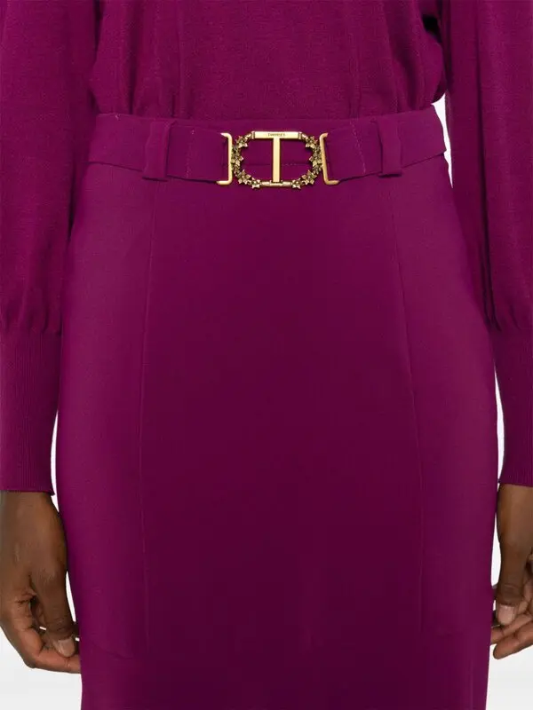 TWINSET Belted Maxi Skirt