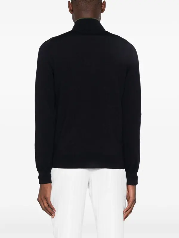 Paul Smith Merino-wool Half-zip Sweater - Blue