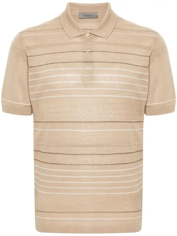 Corneliani Striped Polo Shirt