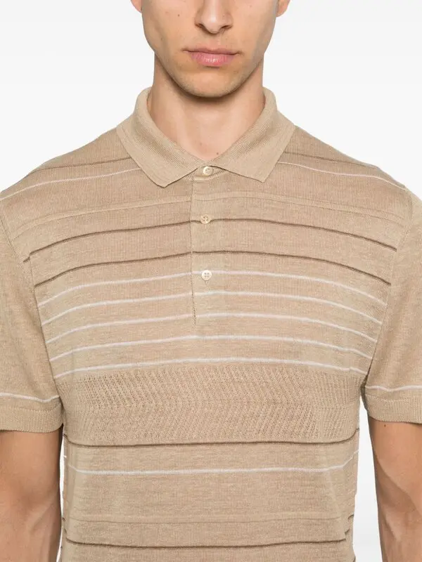 Corneliani Striped Polo Shirt