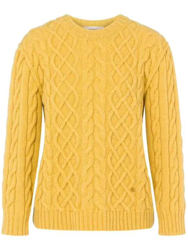 Moschino Cable Knit Virgin Wool Jumper
