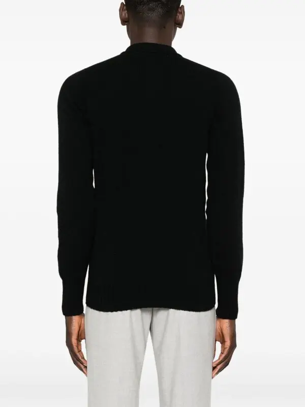 DRUMOHR Virgin Wool Polo Shirt - Black