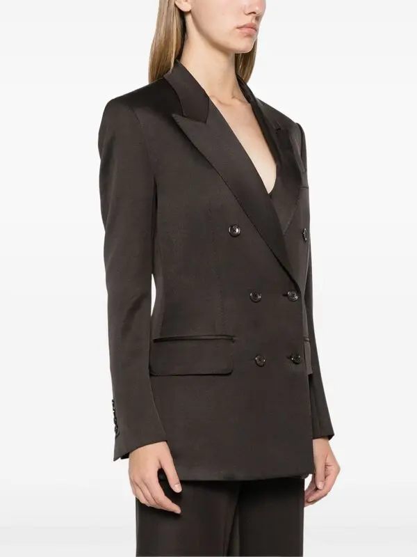 TOM FORD Double-breasted Blazer - Brown