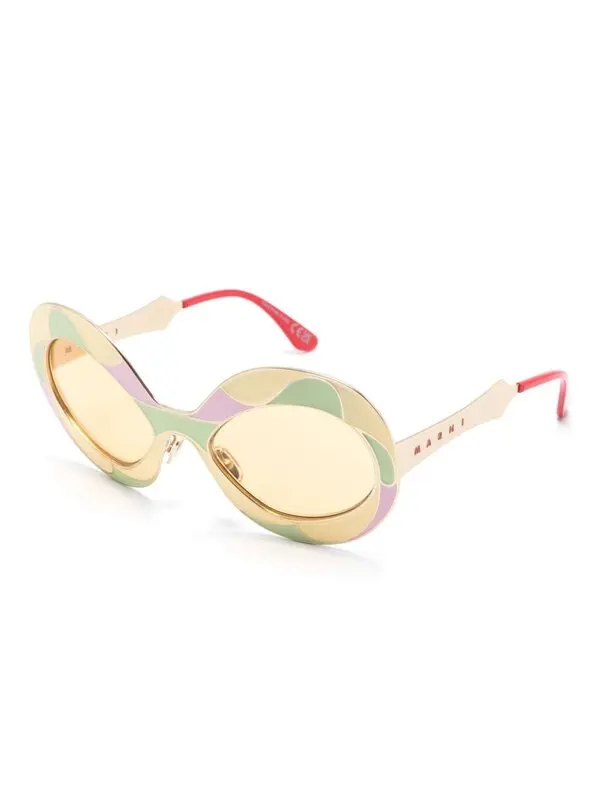 Marni Land Of Revelations Sunglasses - Gold