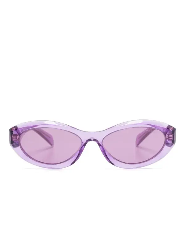 Prada Oval-frame Sunglasses - Purple