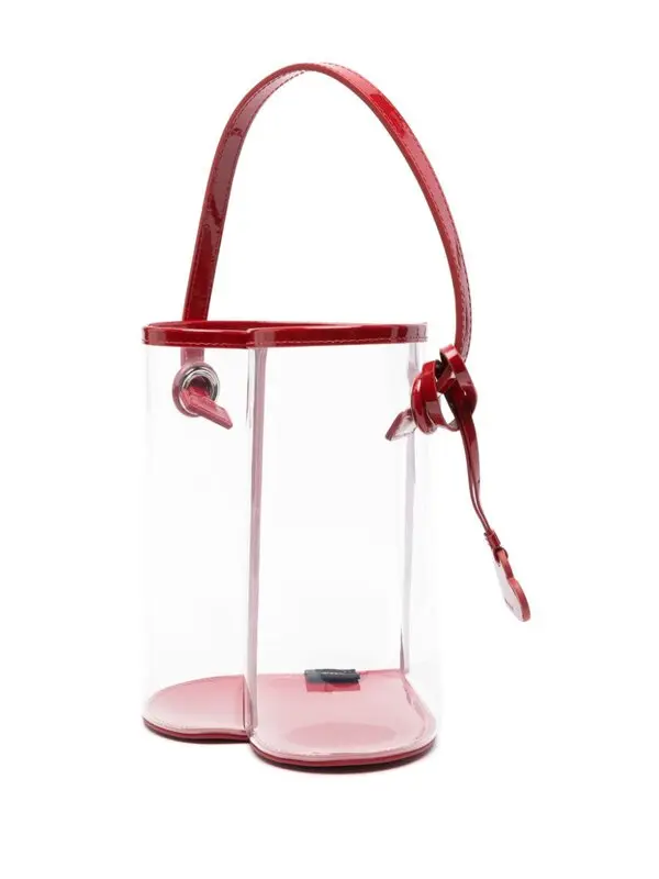 vasic Heart Clear Bucket ブラック Vasic Heart Clear Bucket Bag - Red | Editorialist