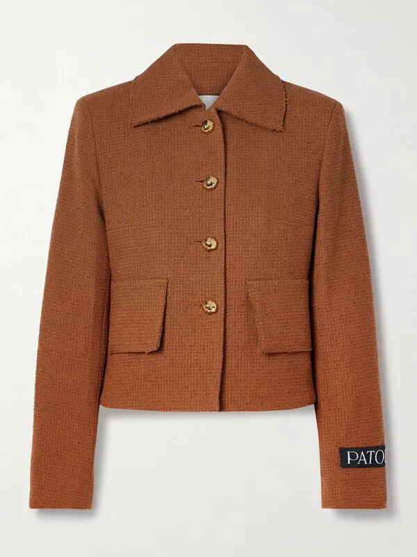 PATOU Wool-blend Tweed Jacket