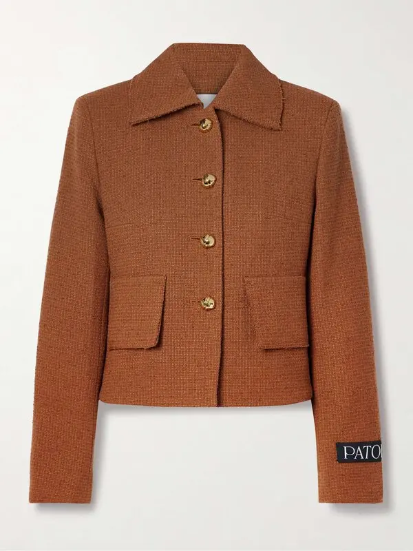 PATOU Wool-blend Tweed Jacket