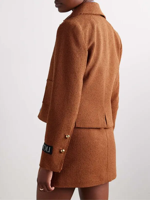 PATOU Wool-blend Tweed Jacket