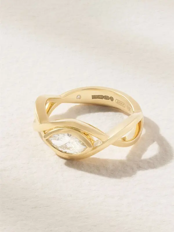 Shay Vine 18-karat Diamond Ring