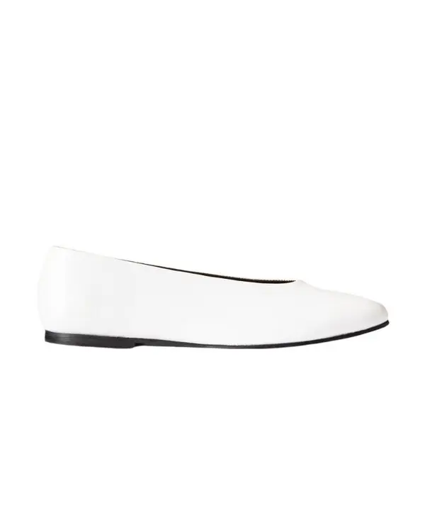 Tove Darcy Leather Ballet Flats - White