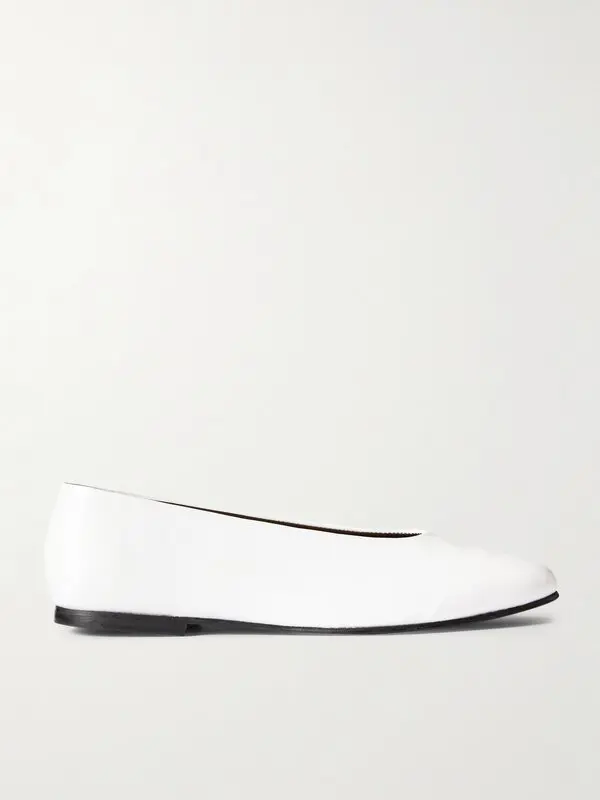 Tove Darcy Leather Ballet Flats - White
