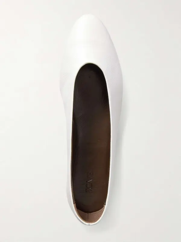Tove Darcy Leather Ballet Flats - White