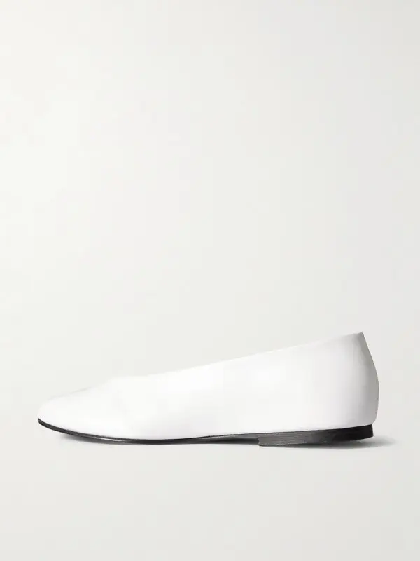 Tove Darcy Leather Ballet Flats - White